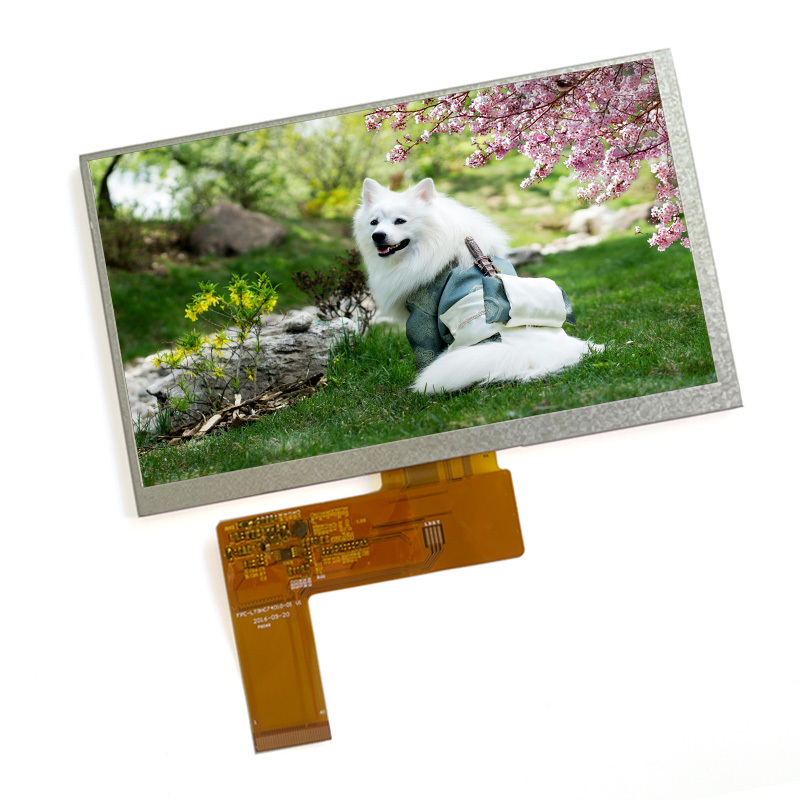 7 Inch 800x480 700nits Wide Temperature FPC 40pins Interface TN LCD ...